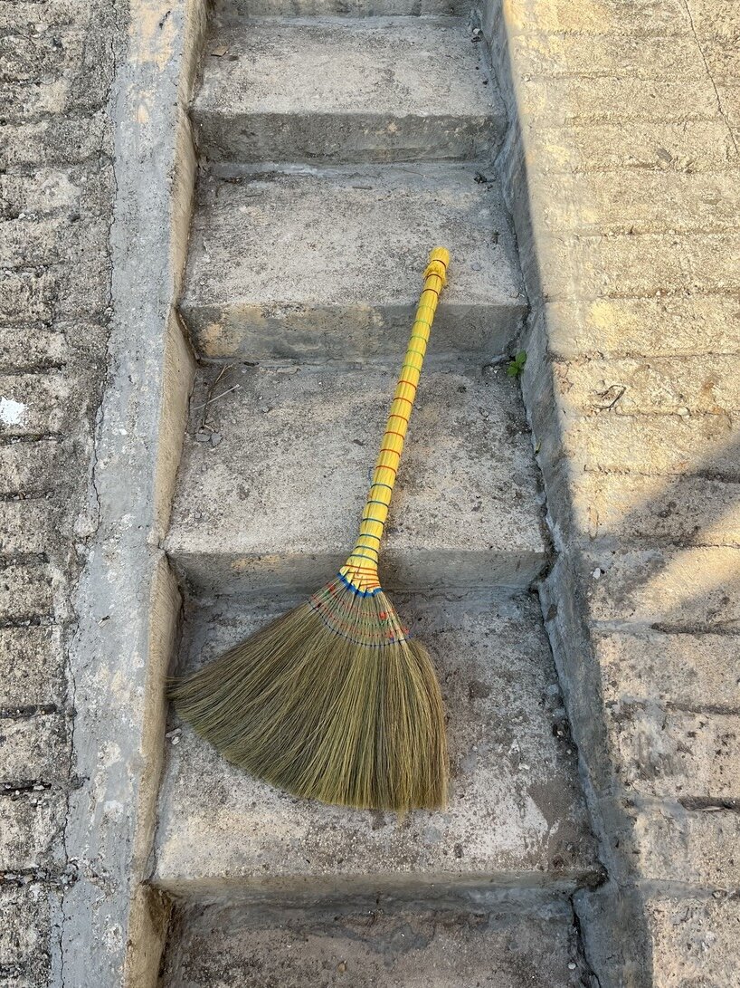 traditional korean reed broom becomes yellow woven furniture in do hyun ...