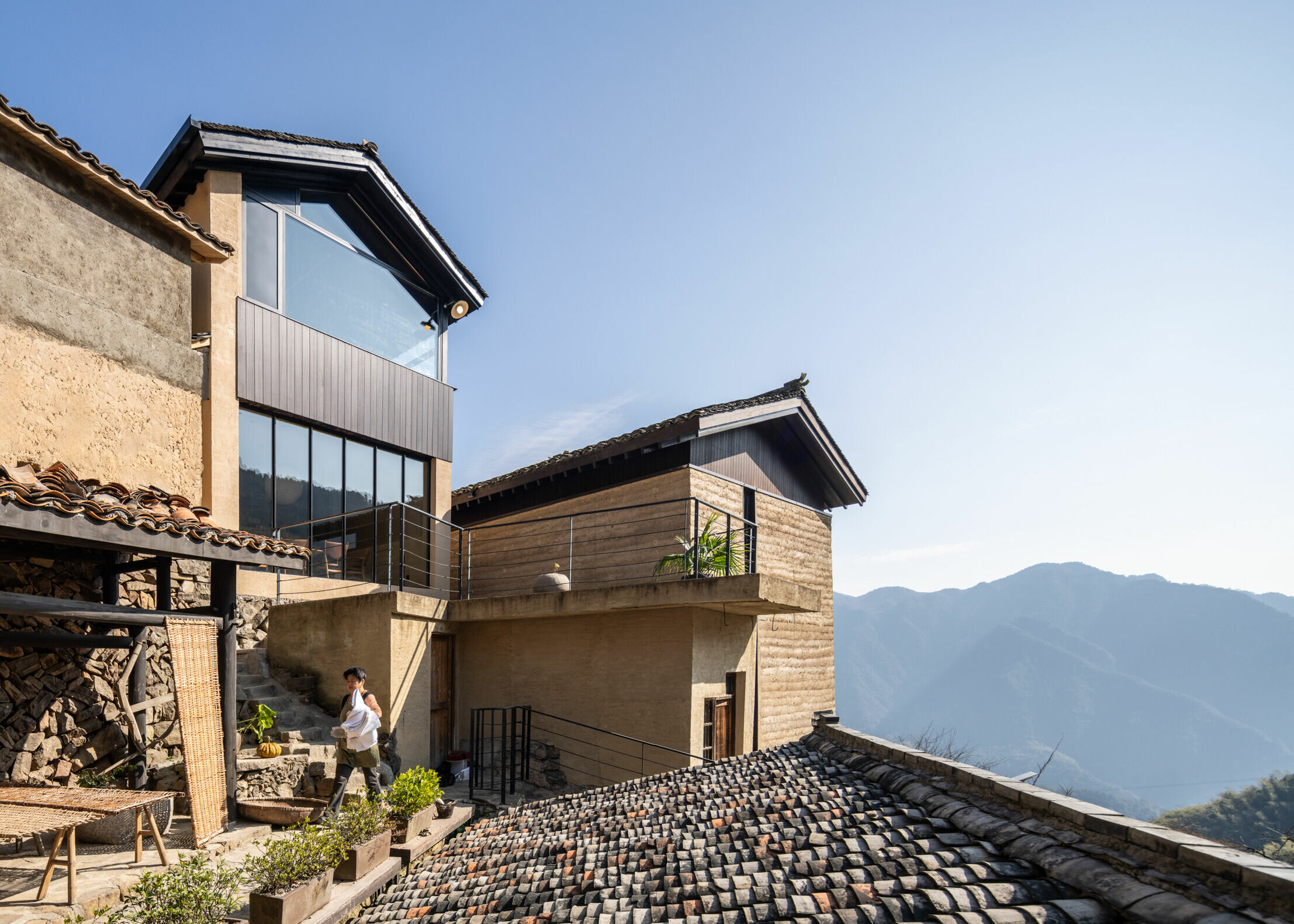 line+ revives cliffside ancient rammed-earth village in china ...