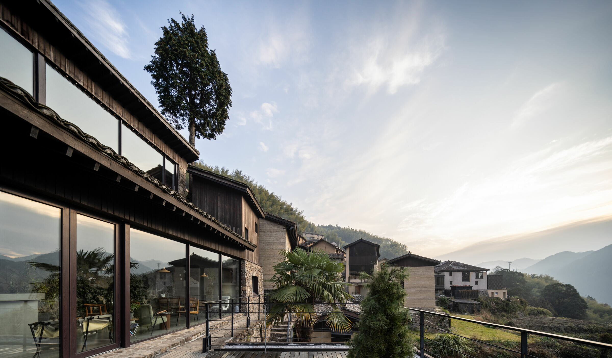 line+ revives cliffside ancient rammed-earth village in china ...
