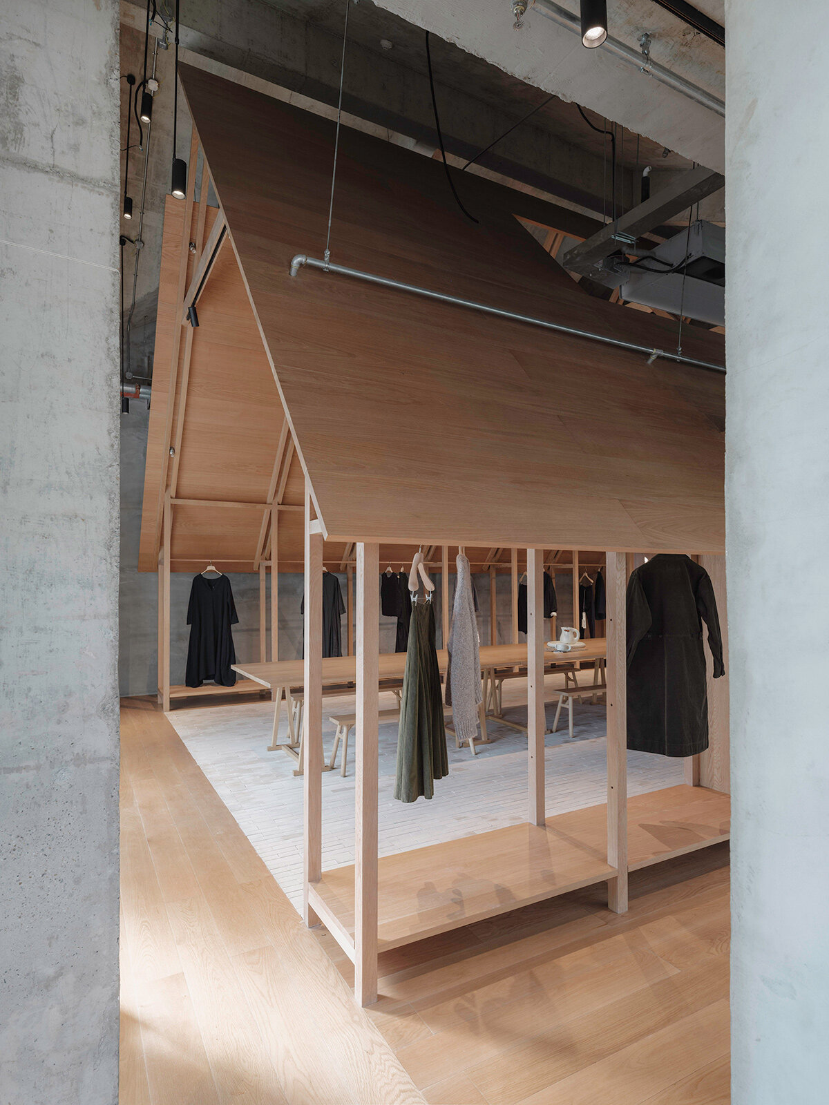 neri&hu crafts minimalist, nature-inspired retail interiors in shanghai