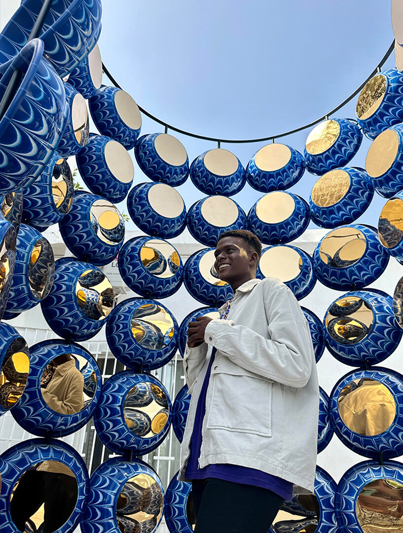 salu iwadi's water basin totem urges preservation of africa's resources