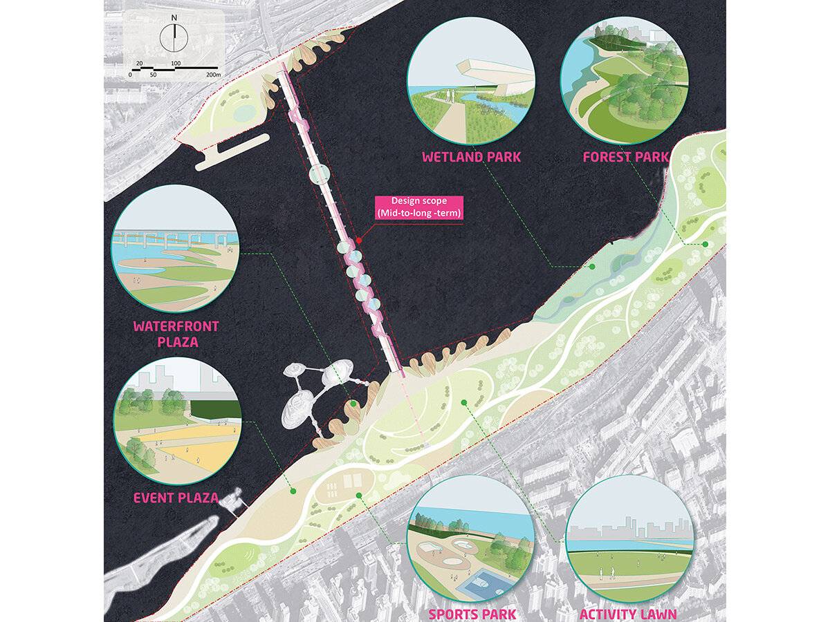 arch mist will add curving pink gallery to seoul's jamsu bridge