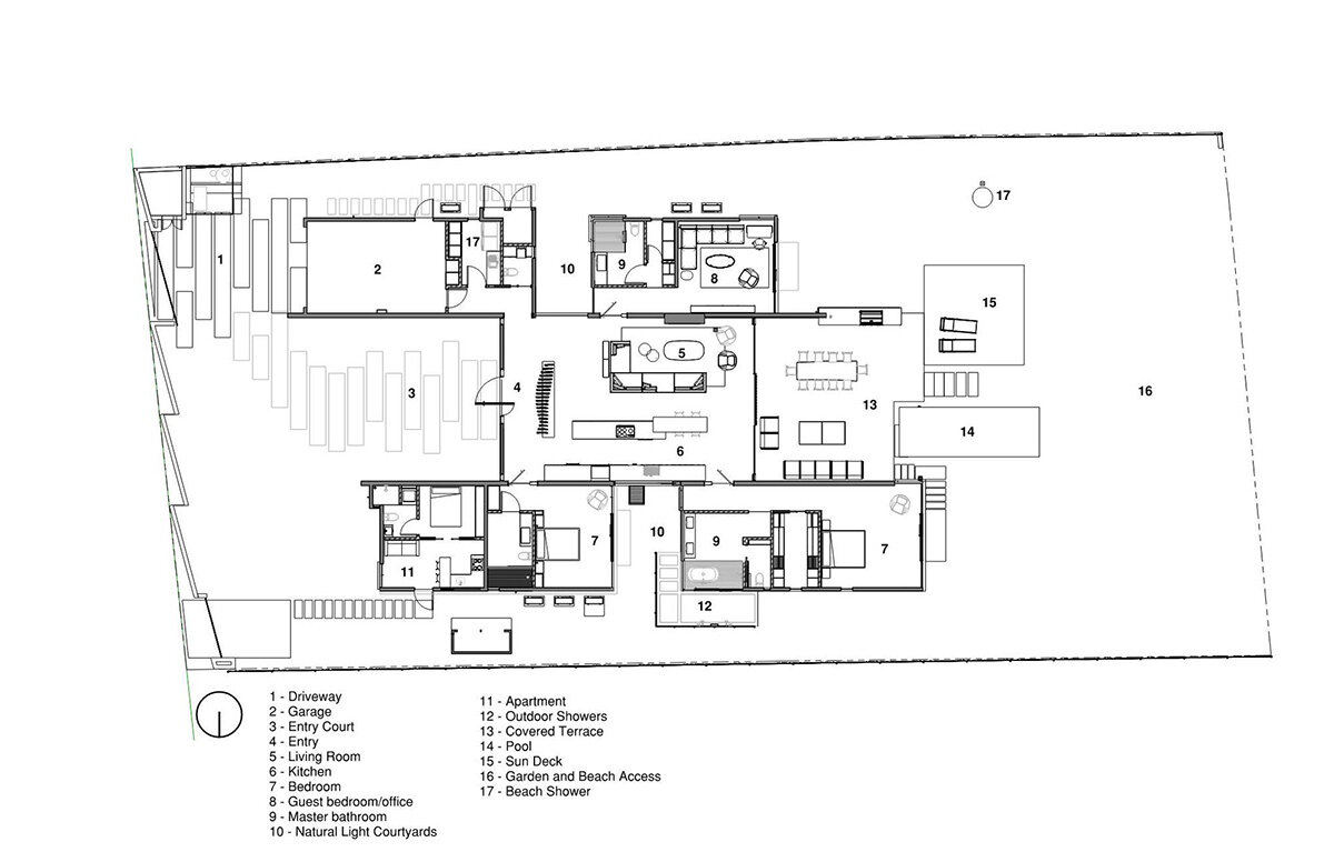 inverse project completes bioclimatic 'beach barn' in costa rica