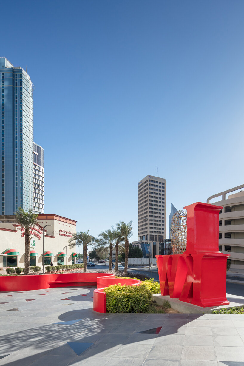 red dot canopy by TAEP/AAP pops up in kuwait's urban landscape