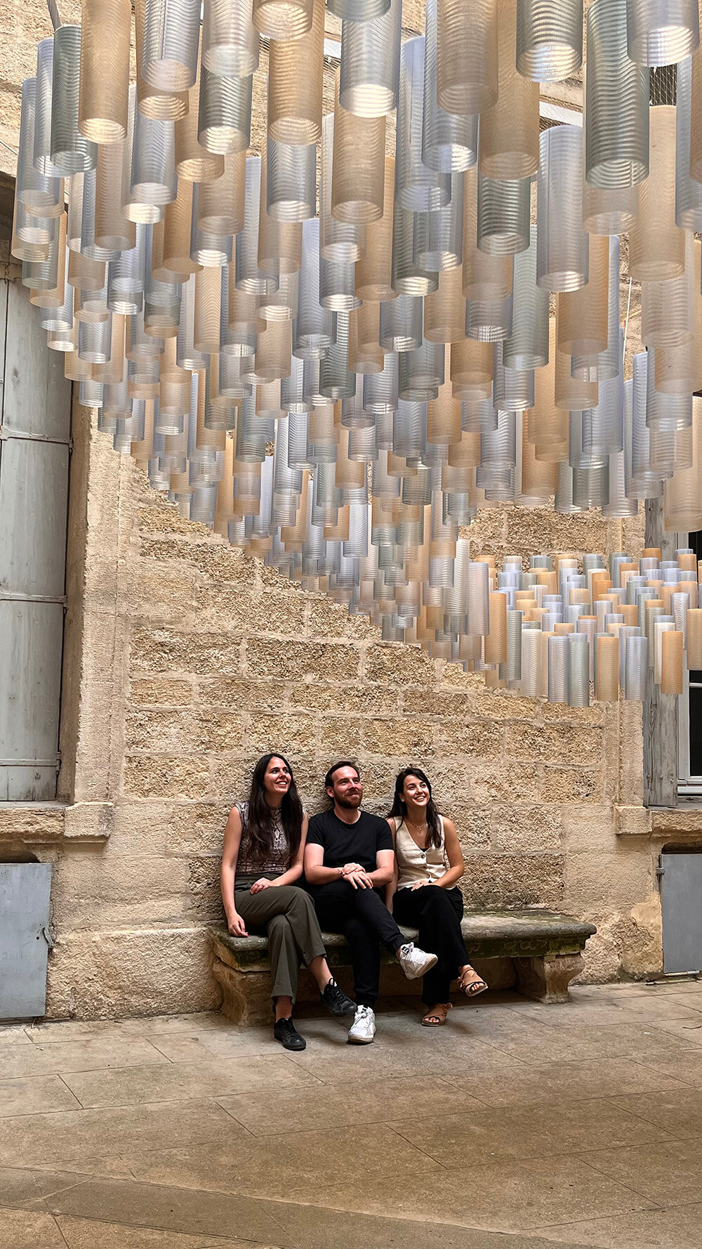 a thousand 3D printed pieces shape atelier DARN's RHUBARB sculpture