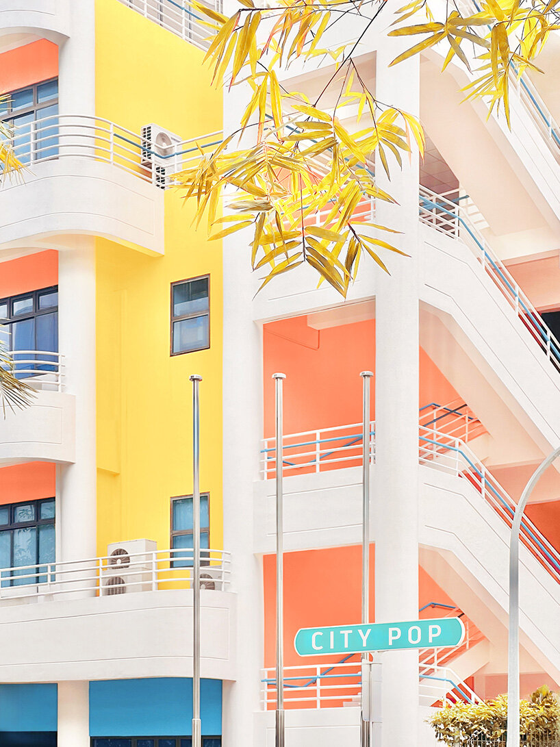 everyday scenes of singapore become 1980s-inspired visuals through ...