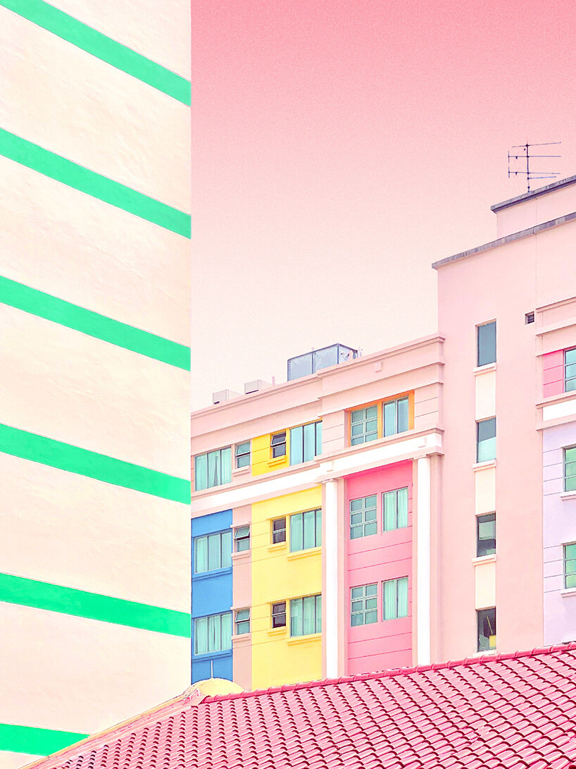 everyday scenes of singapore become 1980s-inspired visuals through nicolas damiens' lens