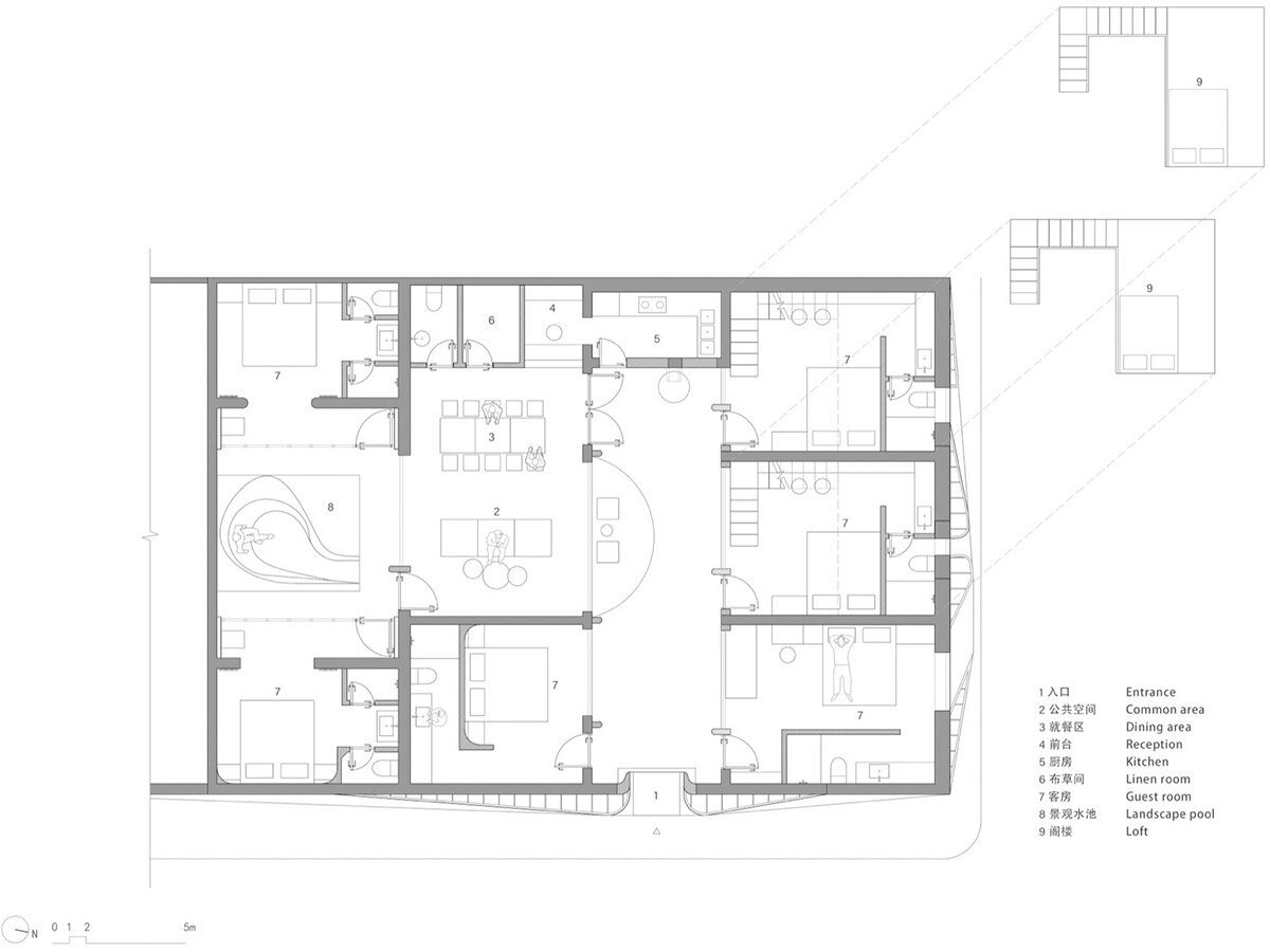softened forms front beijing's sleeping lab·tang by atelier d’more