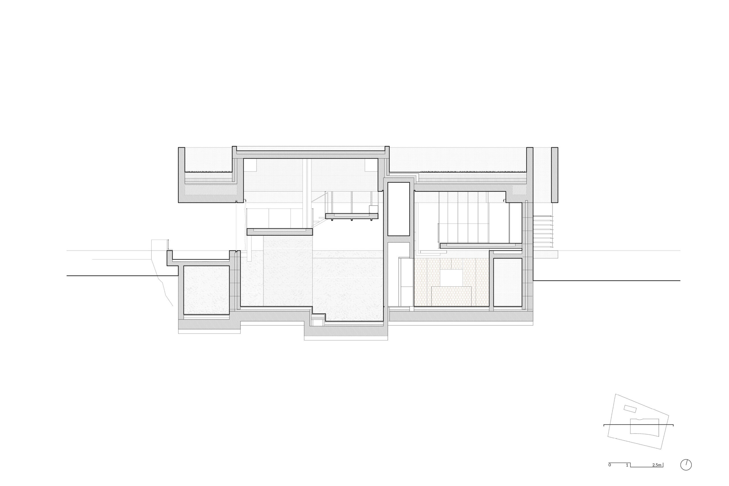 concrete-enveloped casa roble adapts to madrid's terrain with its ...