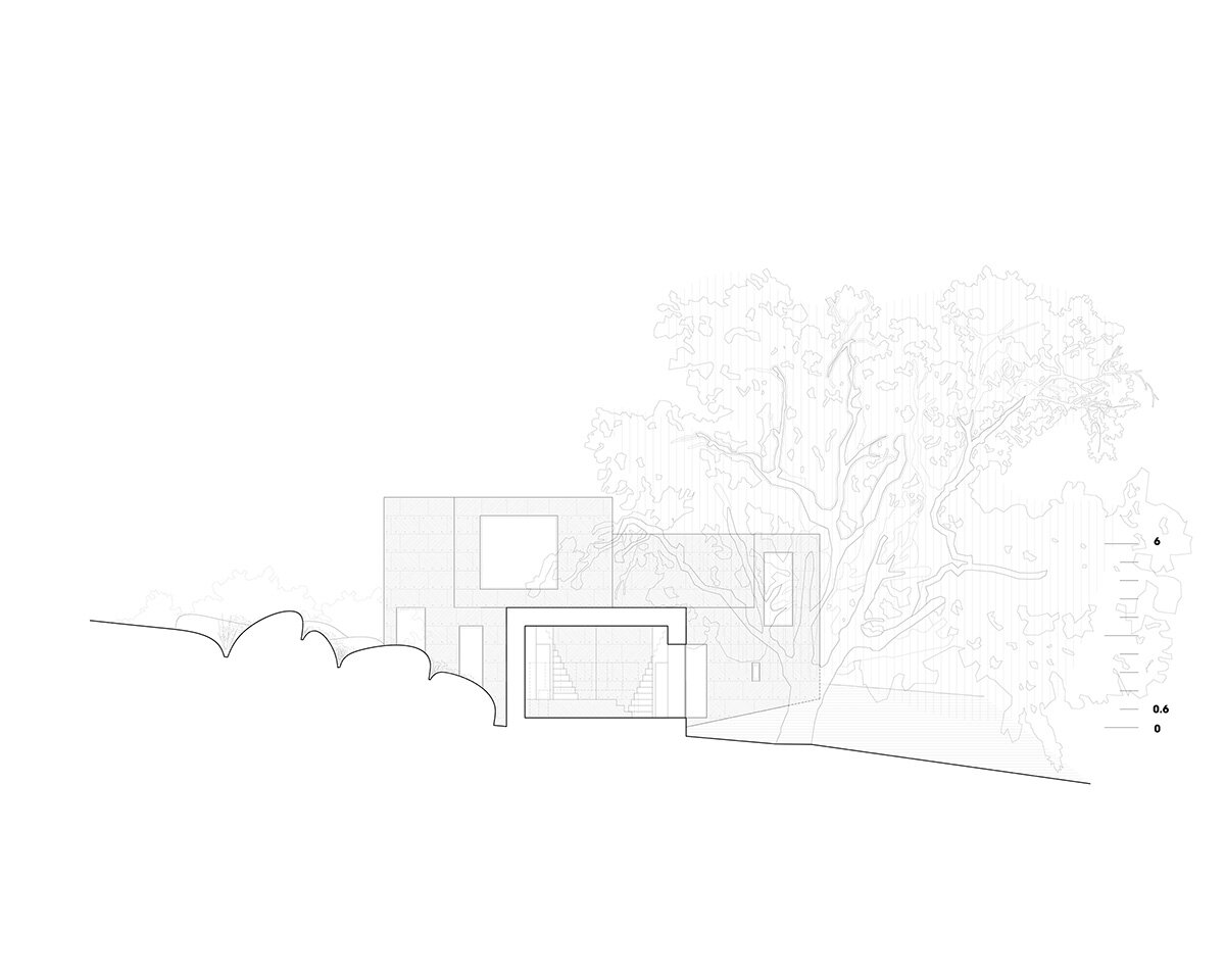 durable castilian fortresses inspire this 'house X' by bojaus arquitectura