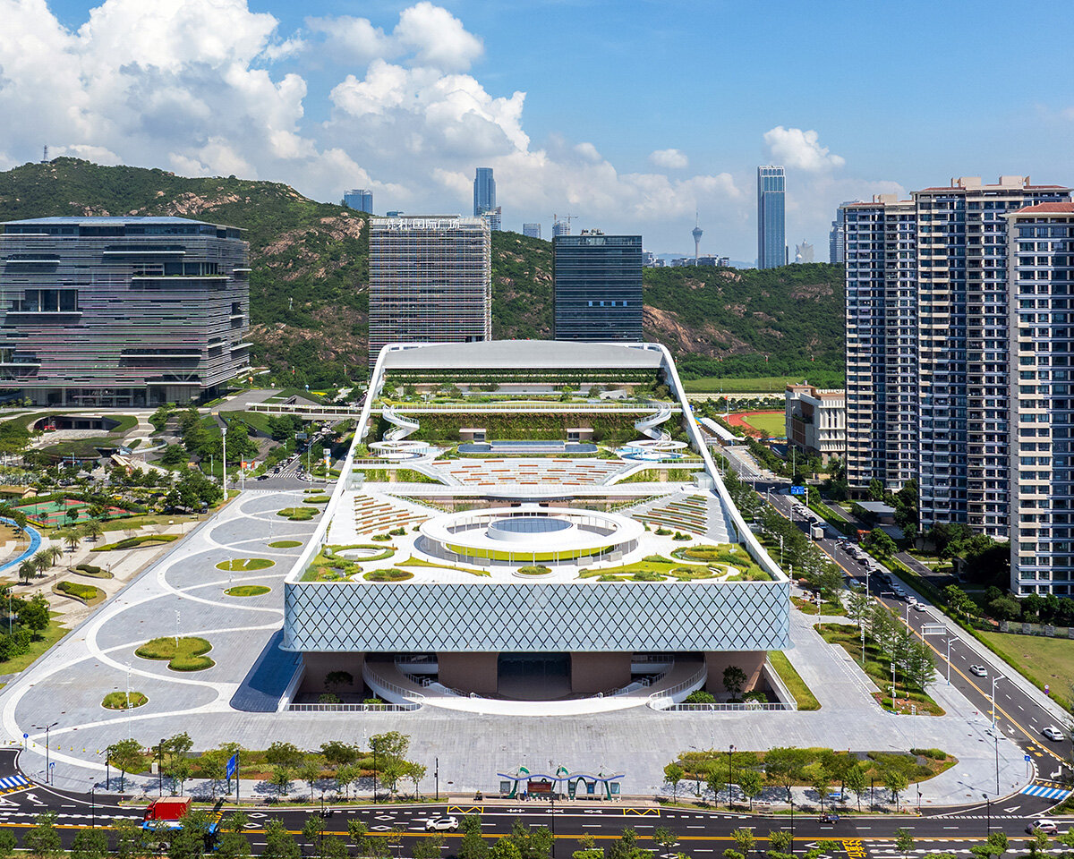 luminous vaults and arches shape the hengqin culture & art complex
