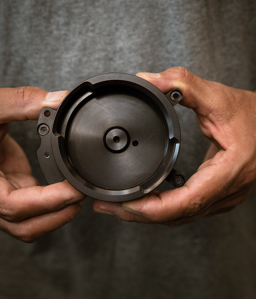 swiss-made zuriga E2-S espresso machine fits on A4-sized sheet